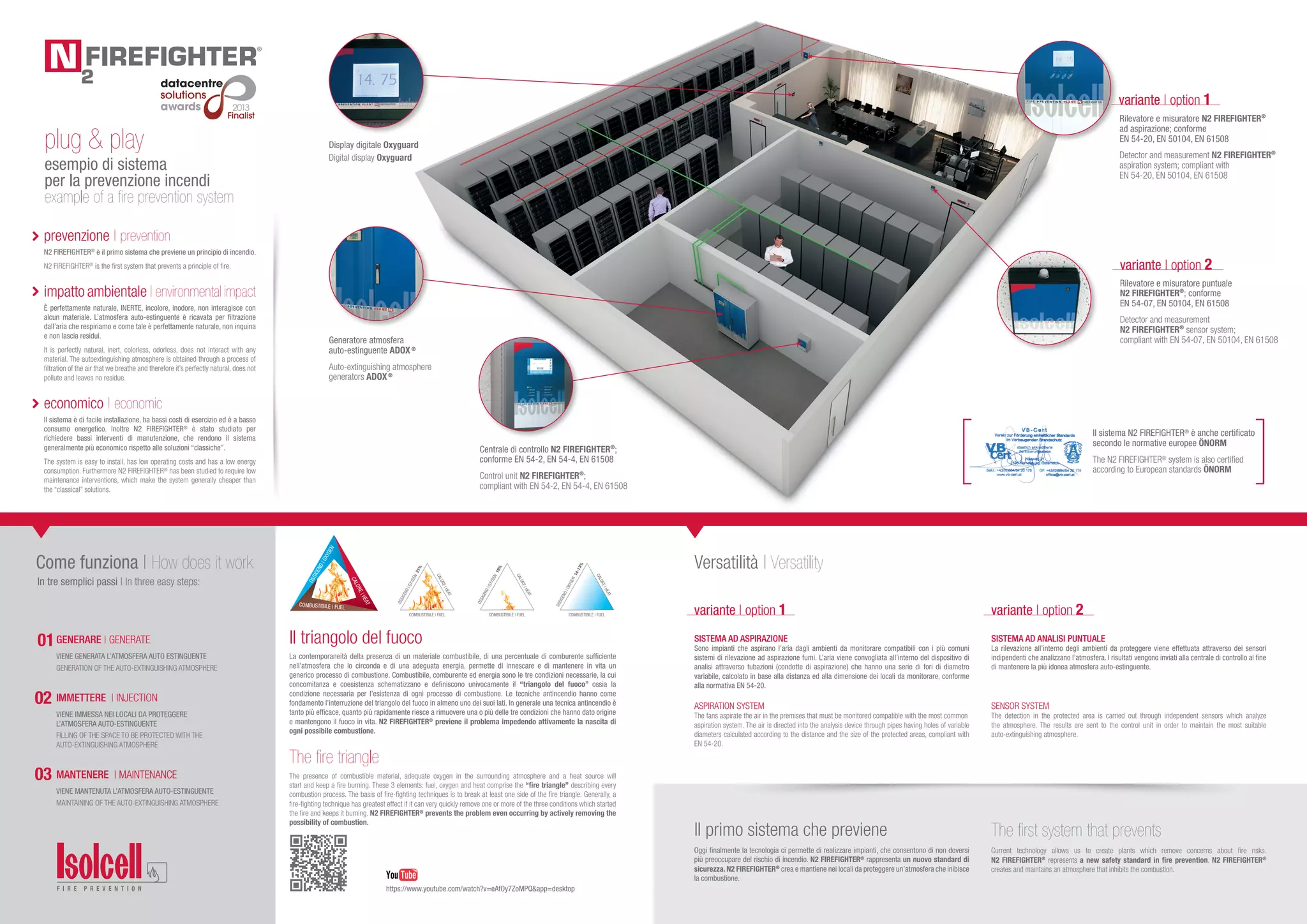 Isolcell N2 FireFighter - Hypoxic Fire Prevention System | PDF | Indoor ...