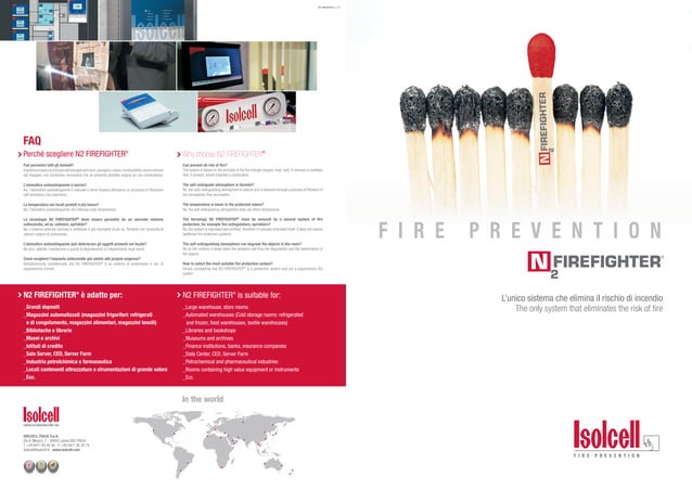 Isolcell N2 FireFighter - Hypoxic Fire Prevention System | PDF | Indoor ...