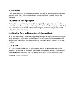 iso lead auditor training .ppt