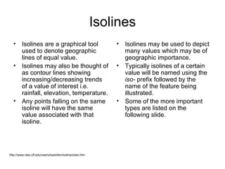 Isolines and contour lines | PPT