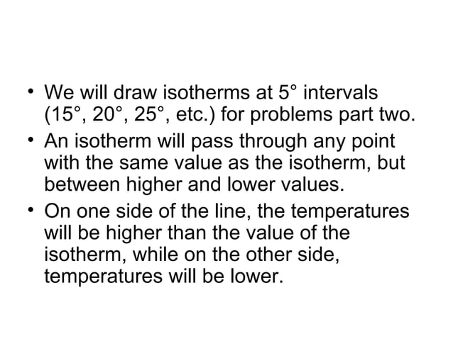 Isolines and contour lines | PPT