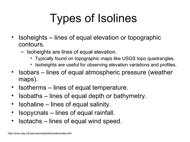 Isolines and contour lines | PPT | Geography | Science