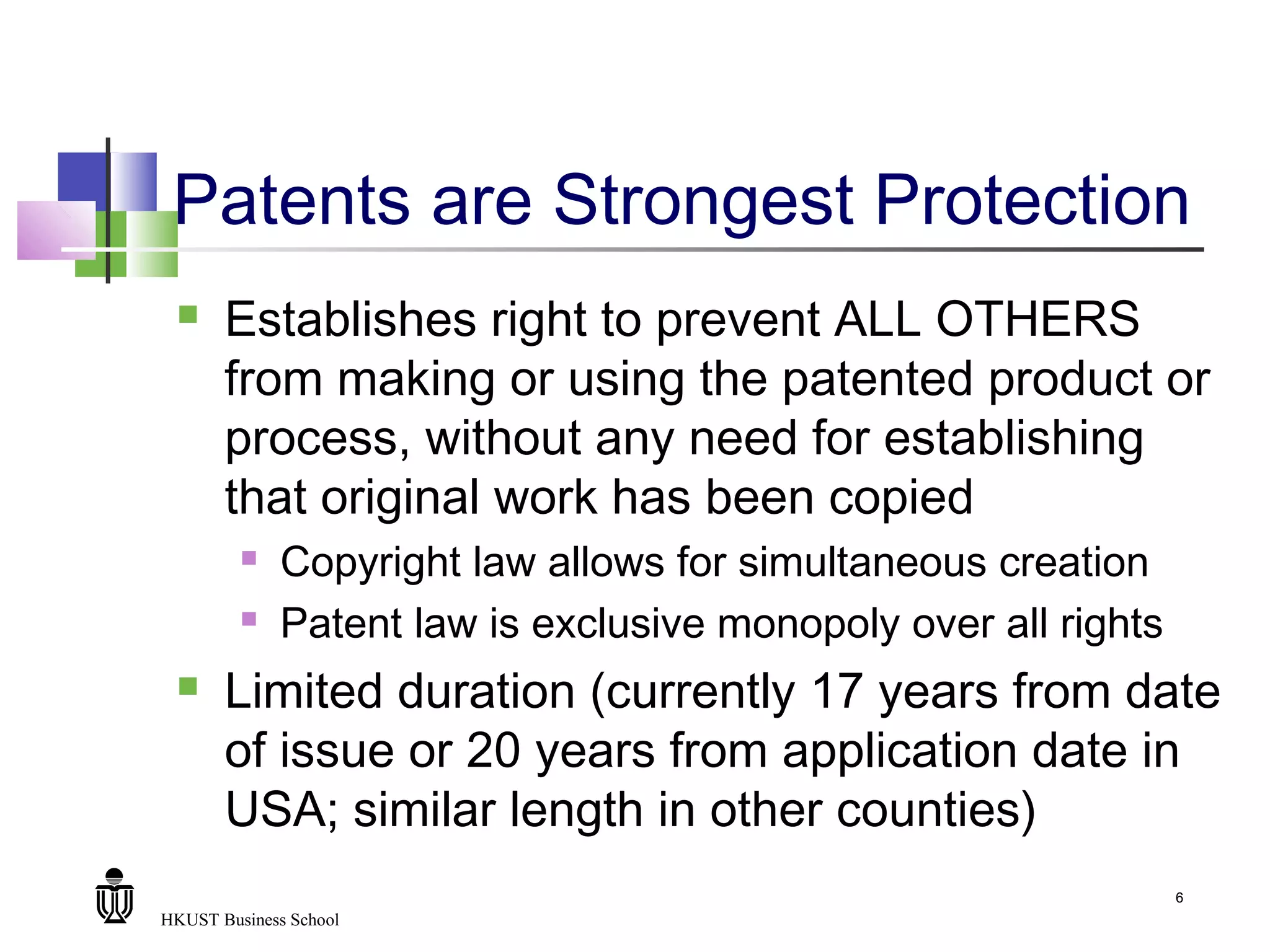 protection of product and design innovations | PPT