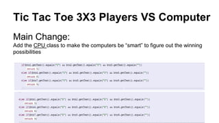 Tic Tac Toe Java Development | PPT