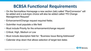 BCBSA Requirements: Final Presentation | PDF