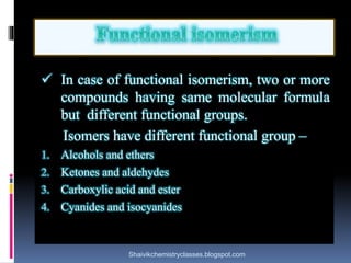 Isomerism and its types | PPTX | Chemistry | Science
