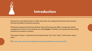 Isomerism of organic chemistry | PPTX