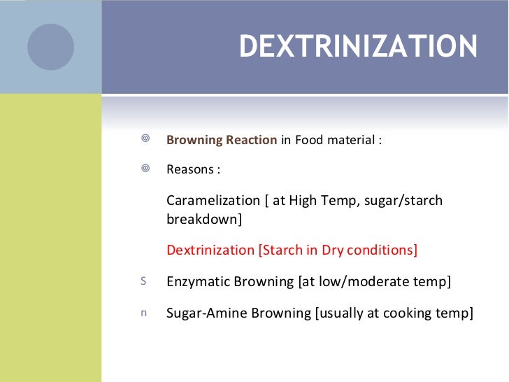 Isomerization And Dextrinization S