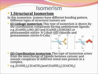 Based on coordination chemistry Isomers 12th based | PPT
