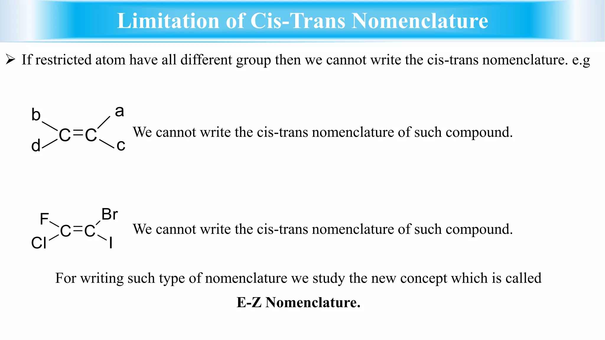 Isomerism an introduction ,Geometrical Isomerism Syn Anti isomerism E-Z ...