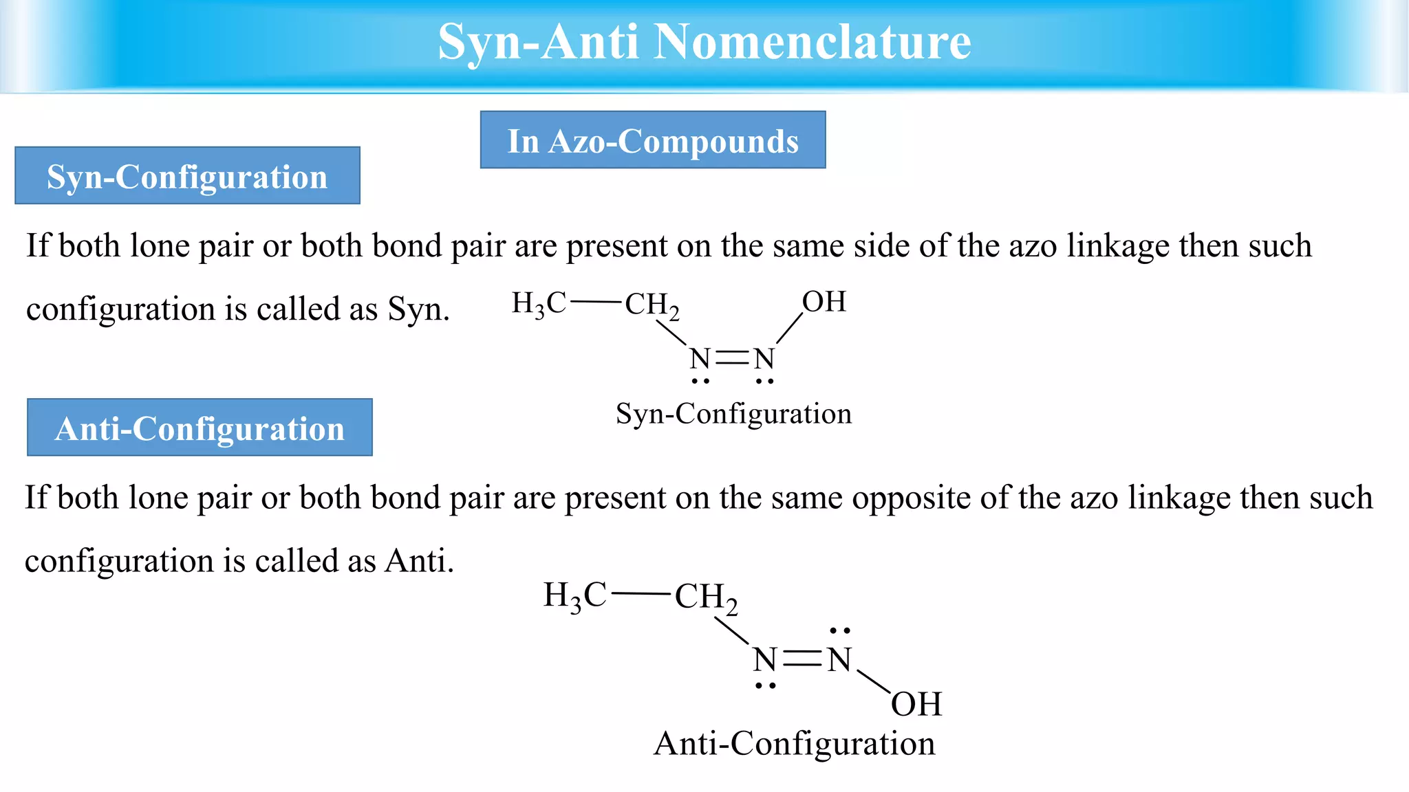 Isomerism an introduction ,Geometrical Isomerism Syn Anti isomerism E-Z ...