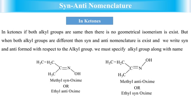 Isomerism an introduction ,Geometrical Isomerism Syn Anti isomerism E-Z ...