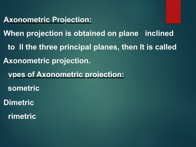 Isometric Projection and Drawing for Engineering | PPTX