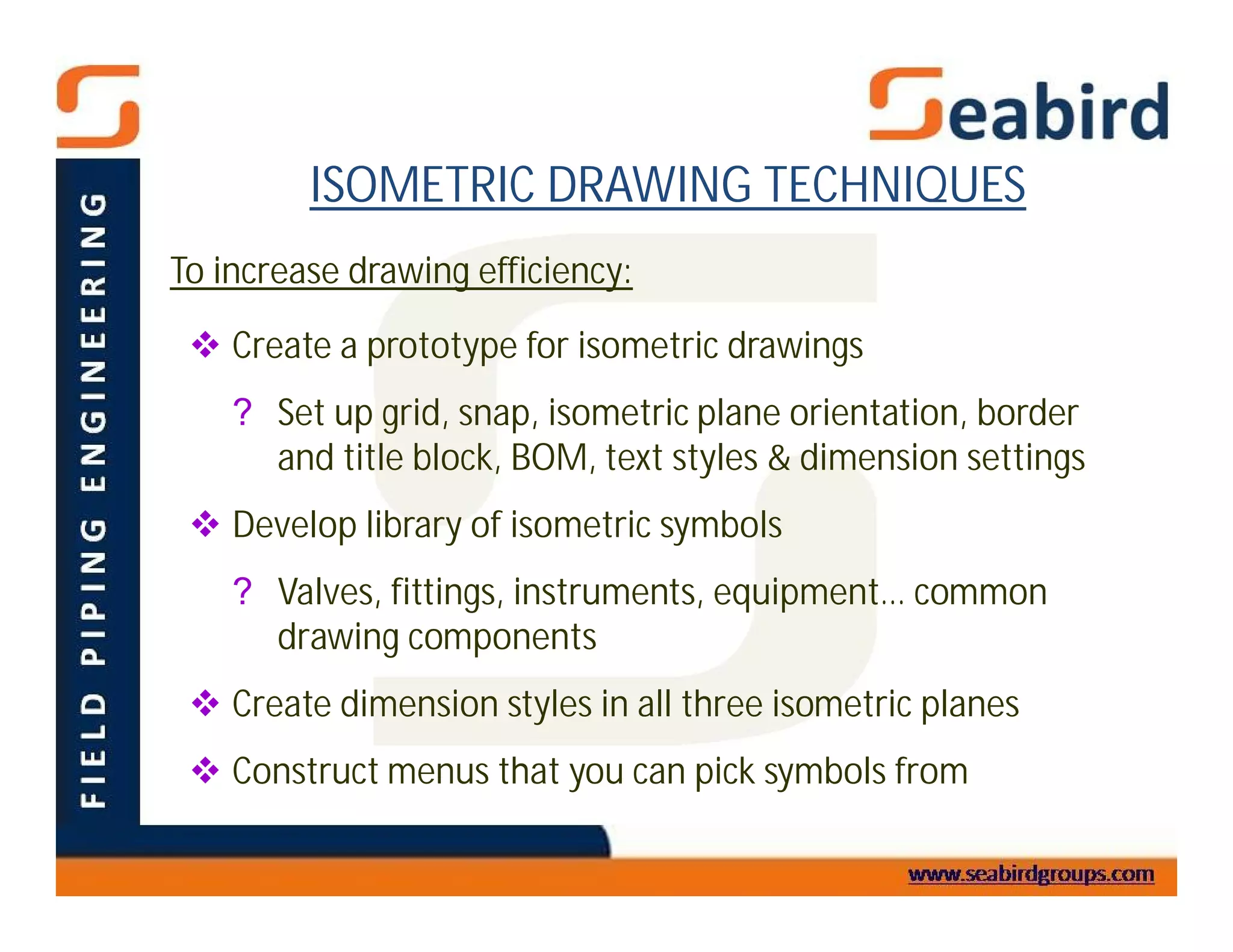 Piping Isometric drawing guide | PDF
