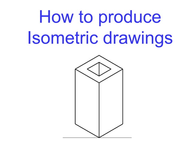 isometric_drawing.ppt | Drawing and Sketching | Arts and Crafts