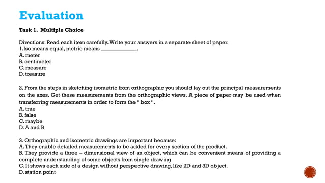 ISOMETRIC DRAWING.pptx LESSON TLE GRADE 7 DRAFTING | PPTX | Drawing and ...