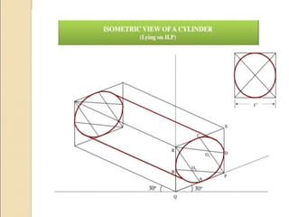 Isometric drawing of some shapes with exercise | PPTX