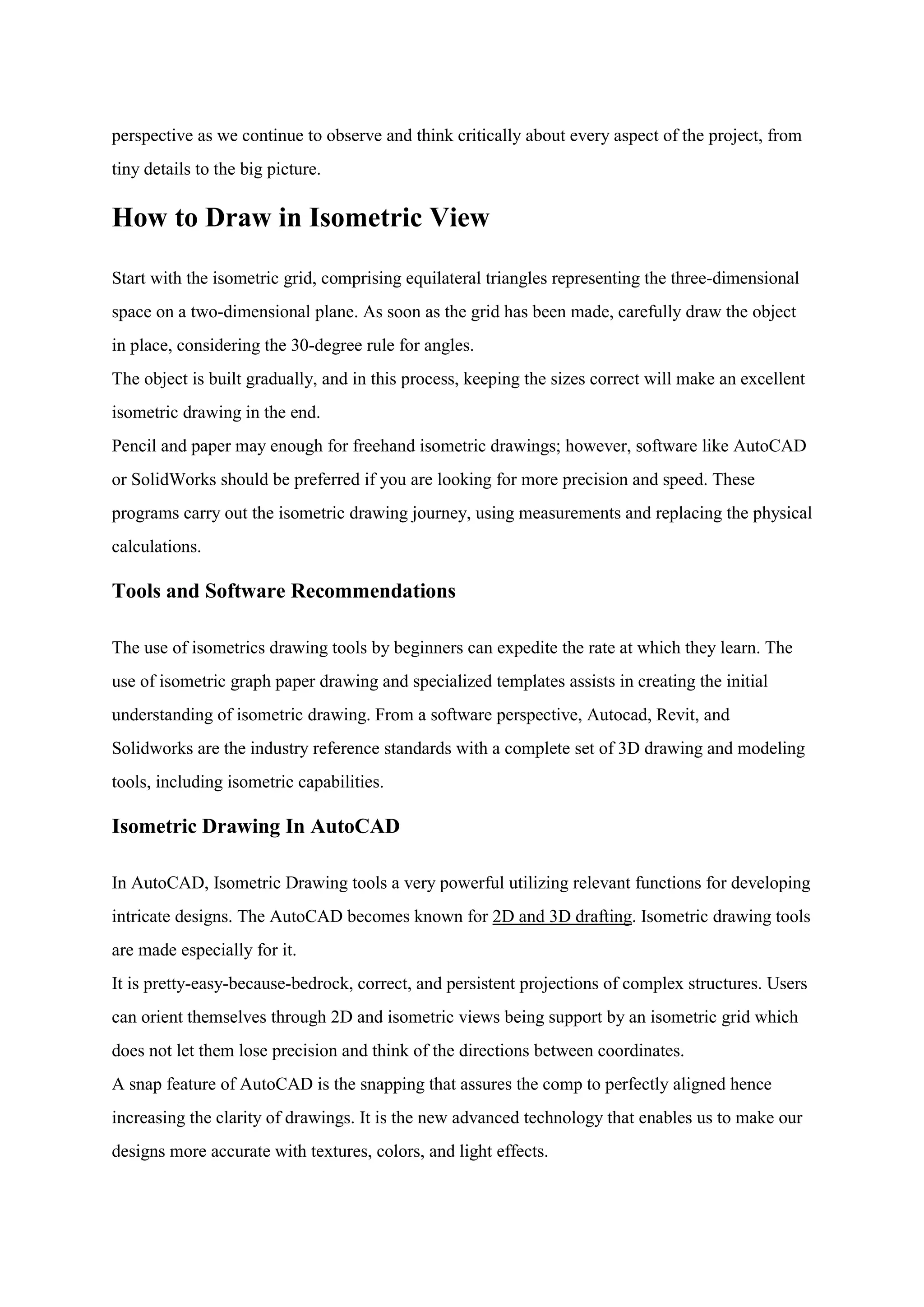 Isometric Drawing Guide: Explained in 2024 | PDF