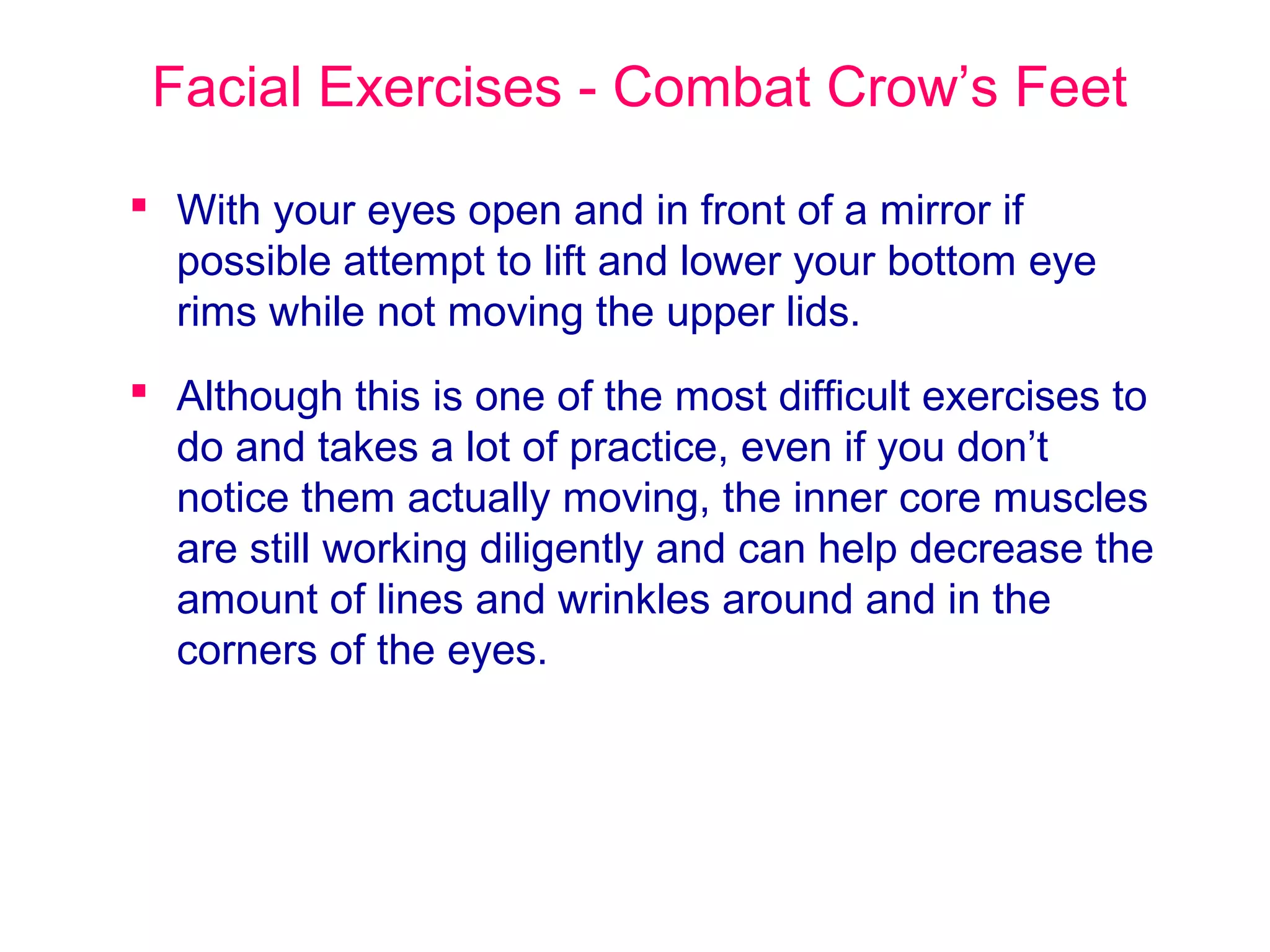 Isometric facial exercises | PPT