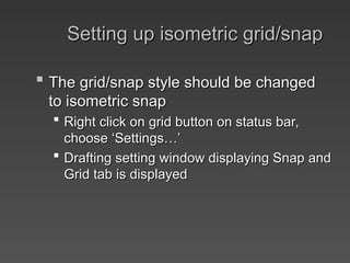 Design and Drawing using Autocad Isometrics | PPT