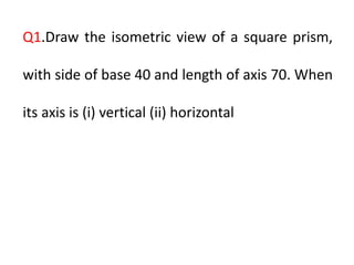 Isometric projections | PPTX