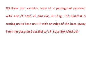 Isometric projections | PPTX