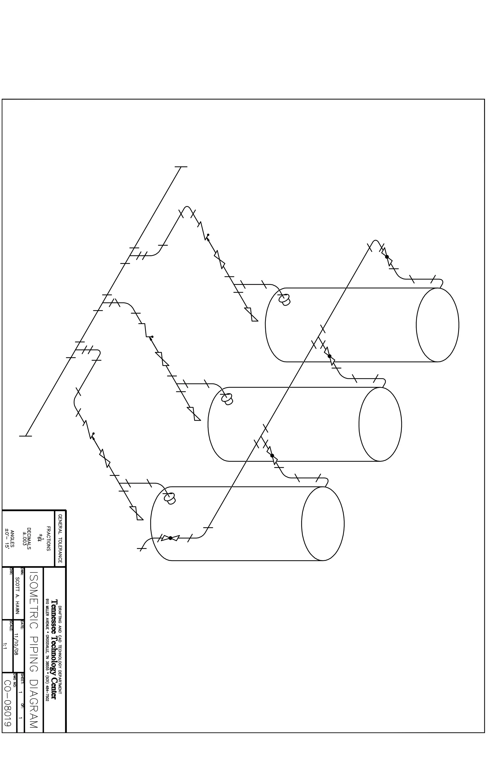 Isometric Piping Diagram Model | PDF