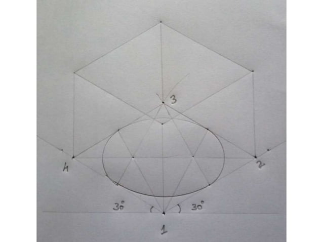 Isometric projection of frustum of cone | PPTX | Drawing and Sketching ...