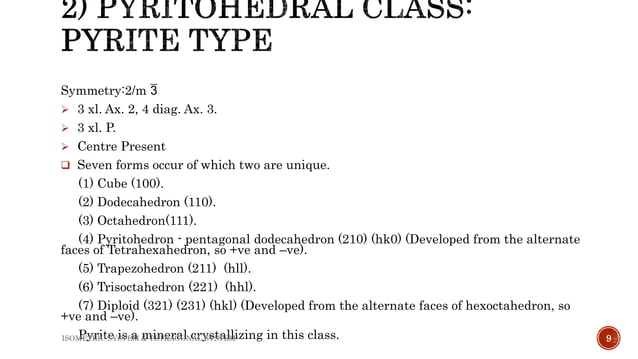 Isometric tetragonal system | PPT