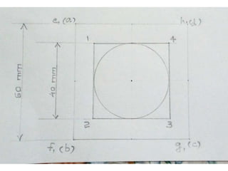Isometric view of combination of solids: Cylinder resting centrally ...
