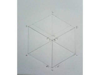 Isometric view of combination of solids: Cylinder resting centrally ...