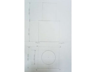 Isometric view of combination of solids: Cylinder resting centrally ...