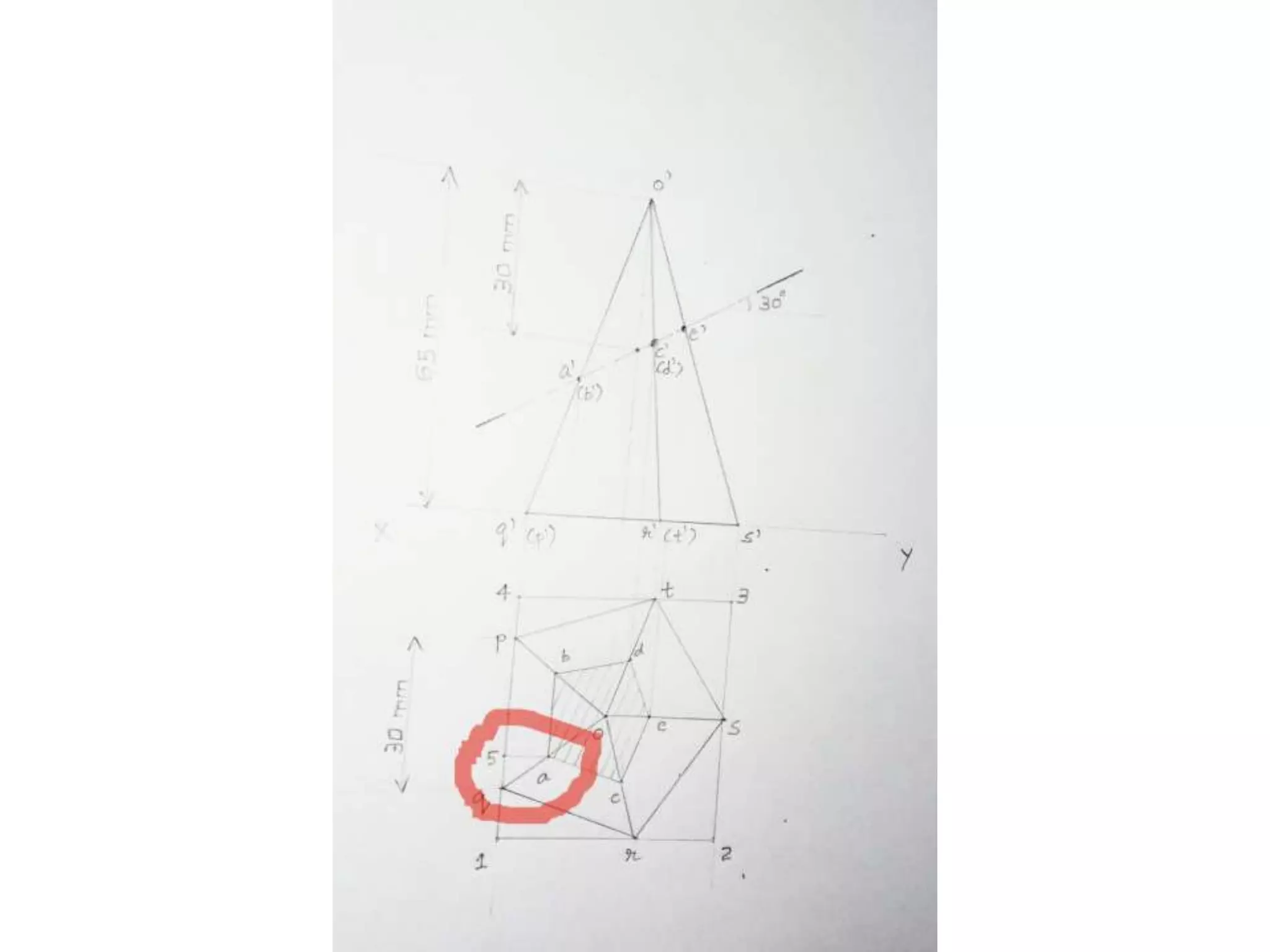 Isometric view of truncated pentagonal pyramid | PPTX