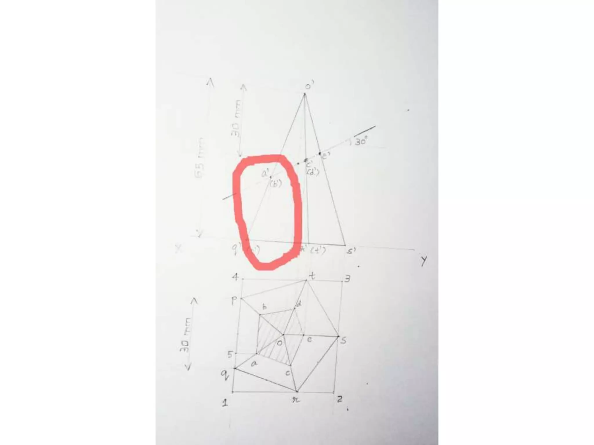 Isometric view of truncated pentagonal pyramid | PPTX