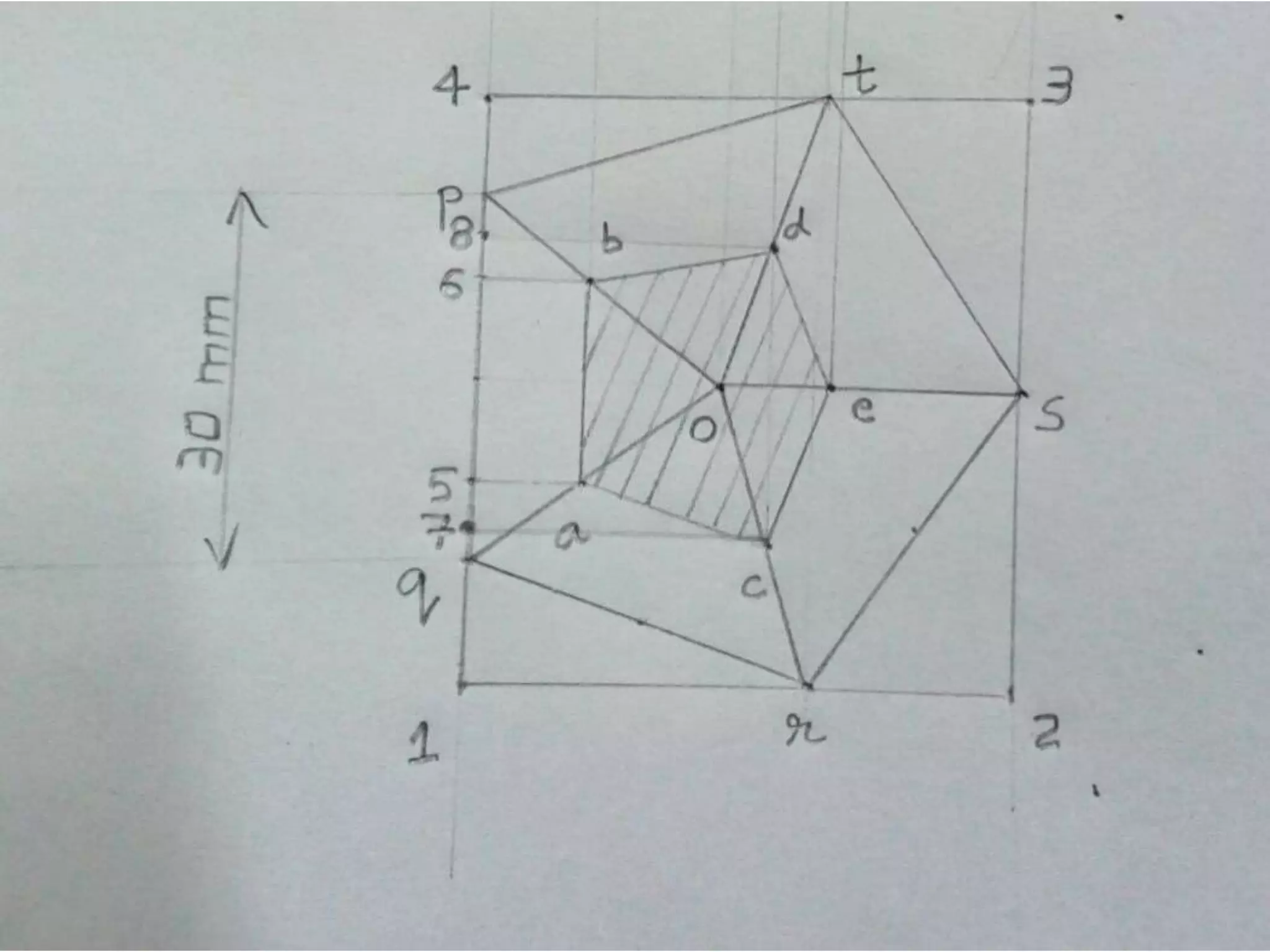 Isometric view of truncated pentagonal pyramid | PPTX