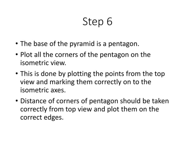 Isometric view of truncated pentagonal pyramid | PPTX