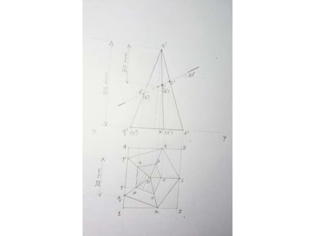 Isometric view of truncated pentagonal pyramid | PPTX