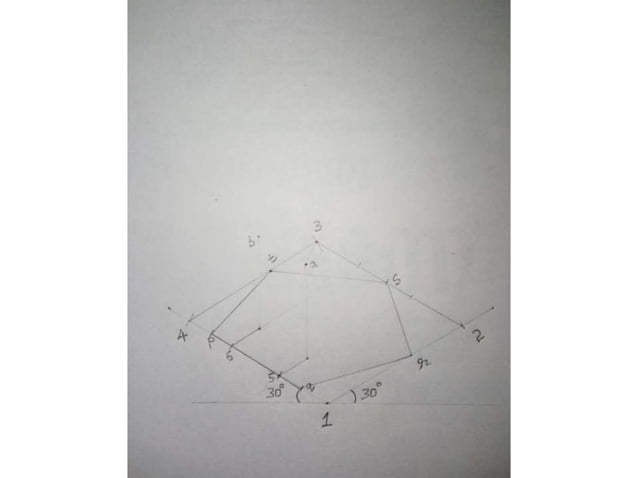Isometric view of truncated pentagonal pyramid | PPTX