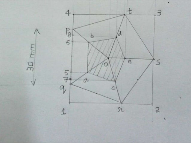 Isometric view of truncated pentagonal pyramid | PPTX