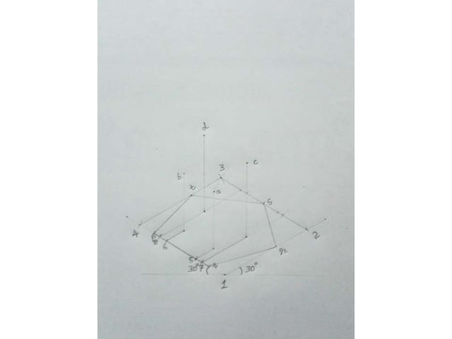 Isometric view of truncated pentagonal pyramid | PPTX