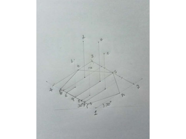 Isometric view of truncated pentagonal pyramid | PPTX