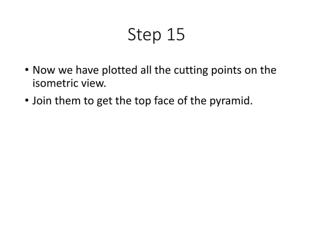 Isometric view of truncated pentagonal pyramid | PPTX