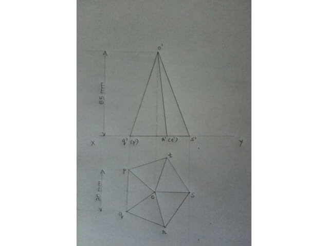 Isometric view of truncated pentagonal pyramid | PPTX