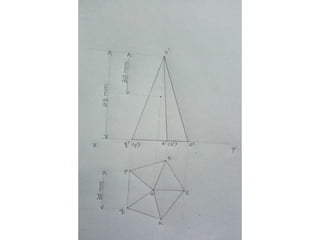 Isometric view of truncated pentagonal pyramid | PPTX