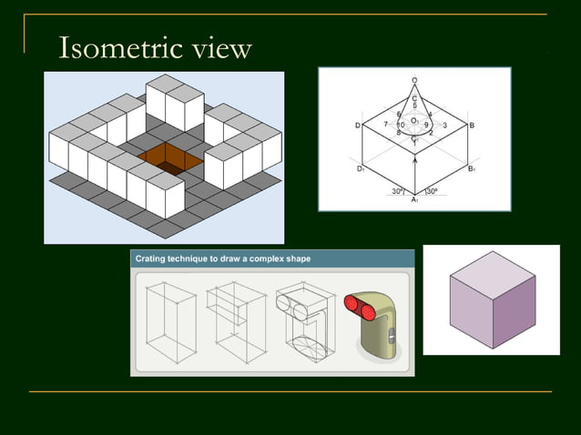 Isometric views | PPT | Drawing and Sketching | Arts and Crafts