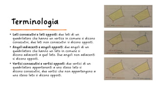 Lavoro di matematica su isometrie e quadrilateri | PDF