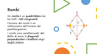 Lavoro di matematica su isometrie e quadrilateri | PDF