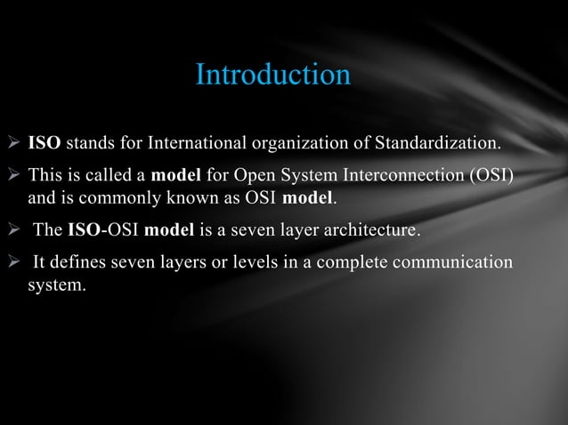 Iso model | PPT