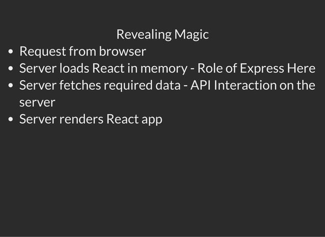 Isomorphic React - What, When and Why ? | PPT