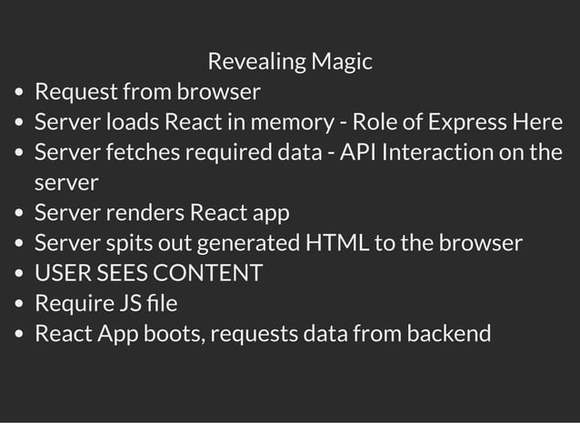Isomorphic React - What, When and Why ? | PPT